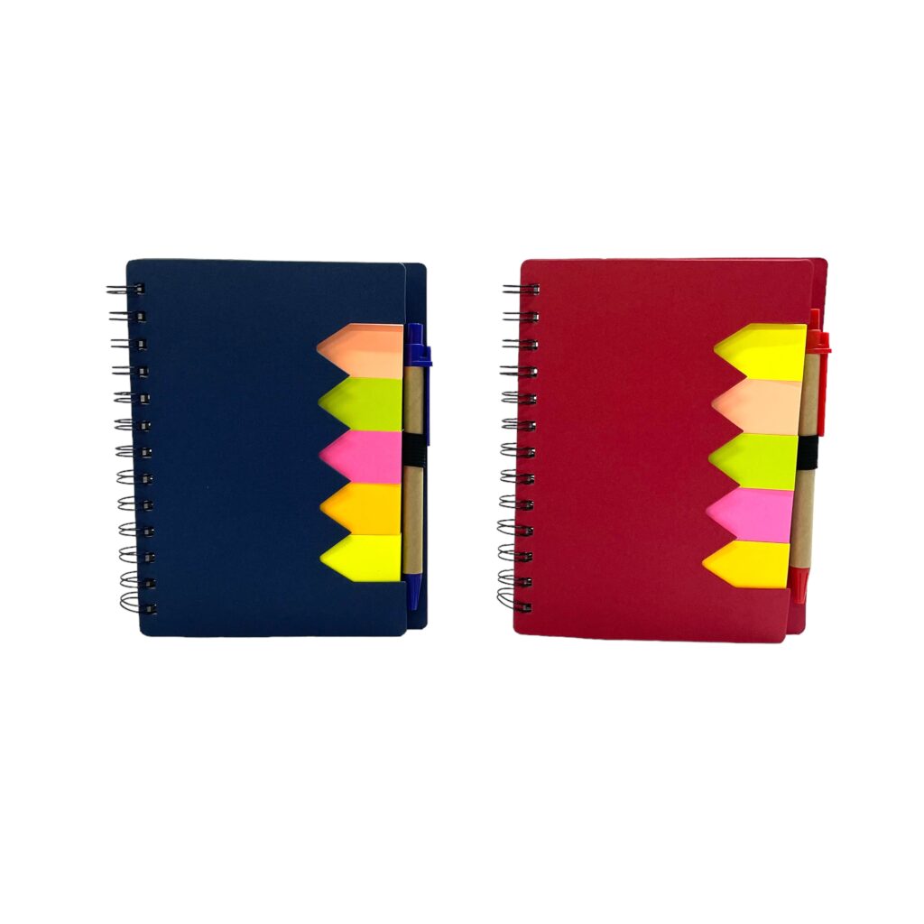 Libreta Ecológica con Post It y Boligrafo